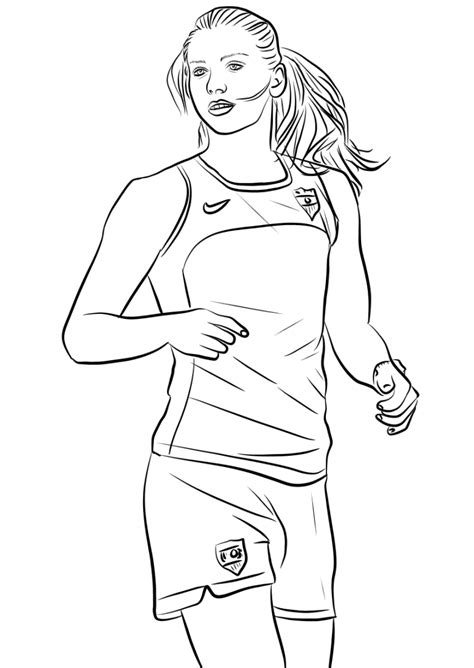 Alex Morgan Coloring Page ColouringPages