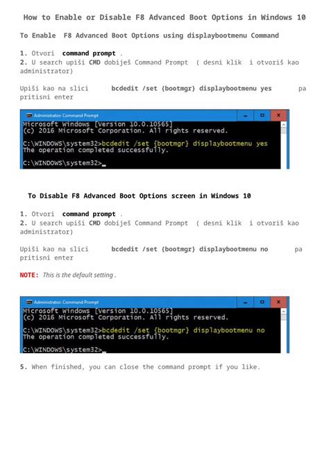 Docx How To Enable Or Disable F Advanced Boot Options In Windows