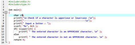 c check is uppercase