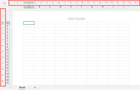 how to show ruler in excel easy steps