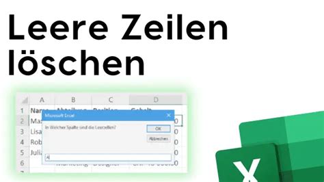 Leere Zeilen löschen so einfach gehts Excel Community