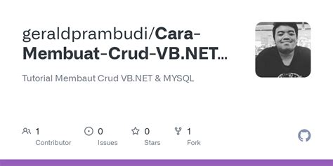 github geraldprambudi cara membuat crud vb mysql tutorial membaut crud vb and mysql