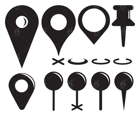 Map Pin Svg Map Marker Icons Map Pointer Pushpin Gps Location Pin