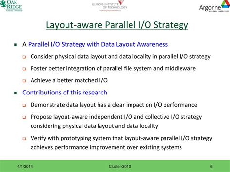 ppt improving parallel i o performance with data layout awareness powerpoint presentation id