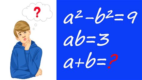 mathematics olympiad questions solve for a b in less than 2 minutes youtube