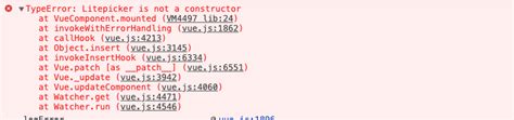 TypeError Litepicker Is Not A Constructor VueJS Issue 14