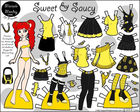 Marisole Monday Full Color Printable Paper Doll Paper Porn Sex Picture