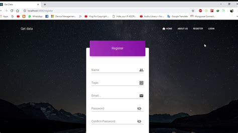 How To Create Login And Register In Reactjs With Node And Mongodb Youtube
