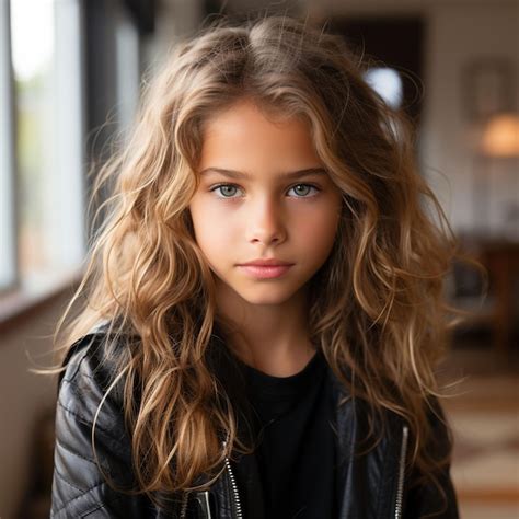 Premium Photo Beautiful Young 11 Year Old Girl Looking Sad Into The Camera