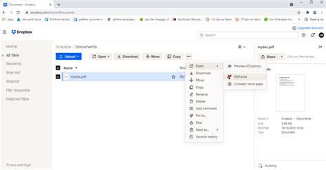 open your pdf files directly from dropbox in pdf4me