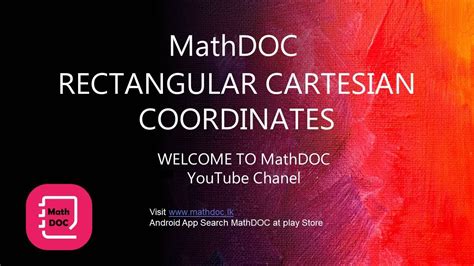 rectangular cartesian coordinate system coordinate geometry english medium mathdoc youtube