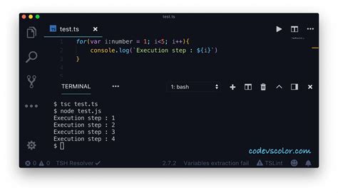 typescript for and for in loop explanation and examples codevscolor