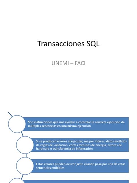 transacciones pdf sql datos