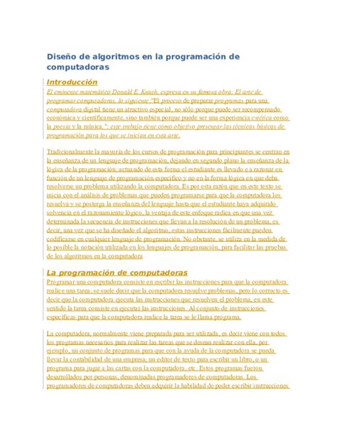 doc diseno de algoritmos en la programacion de computadoras vicky barmen