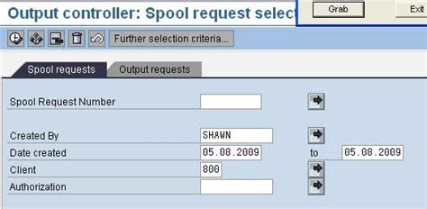 SPOOL MONITORING Using SP01 And SP02