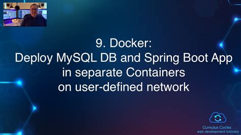 9 docker deploy mysql db and spring boot app in separate containers on user defined network