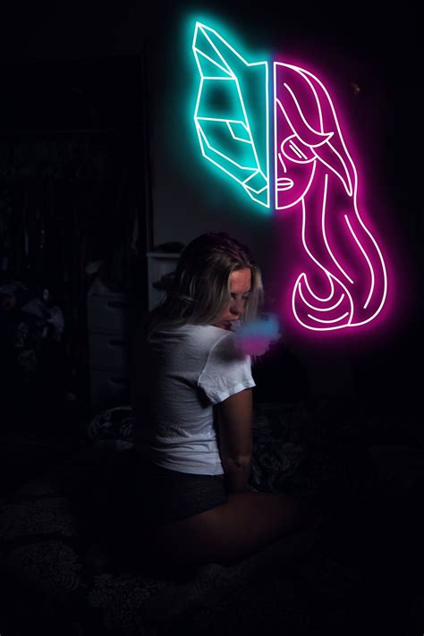 Sexy Girl Neon Sign Home Decor Wall Decor Personalized Etsy
