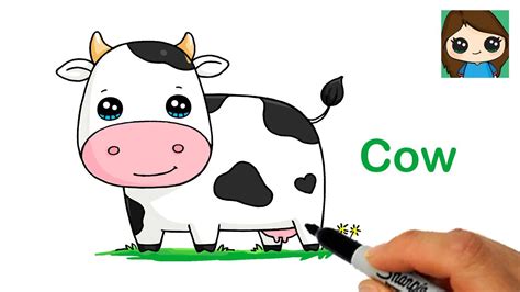 How To Draw A Cow Easy 🐮 Youtube