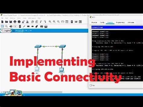 Packet Tracer Implementing Basic Connectivity Youtube