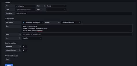 Use Column Names Of A Table Or View As Variables Time Series Panel Grafana Labs Community Forums