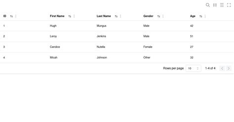 Mantine React Table Example Alternate Column Filtering Codesandbox