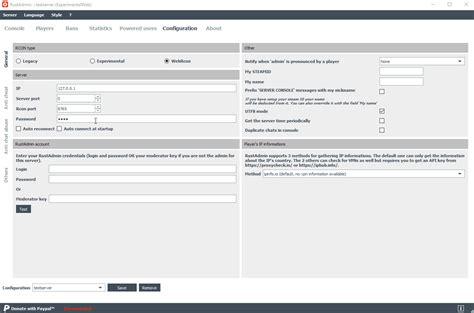Rustadmin Rust Server RCON Administration Tool