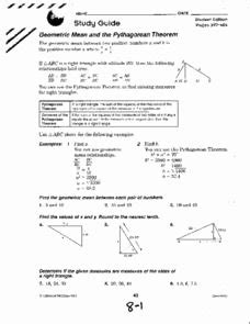 50 The Pythagorean Theorem Worksheet