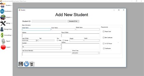 enrollment and billing system in vb and mysql database free source code sourcecodester