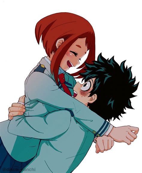 Midoriya Izuku And Uraraka Ochako Deku X Uraraka Anime Boku No Hero Academia