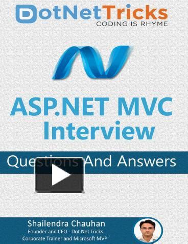 PPT ASP NET MVC Interview Questions And Answers Book PowerPoint