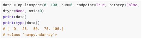 numpy linspace 的使用 哔哩哔哩