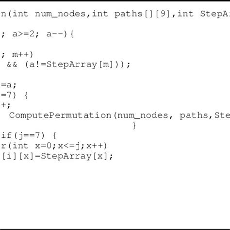 recursive c function to generate the permutations download scientific diagram