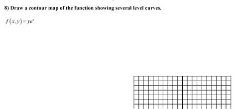 solved 8 draw a contour map of the function showing several