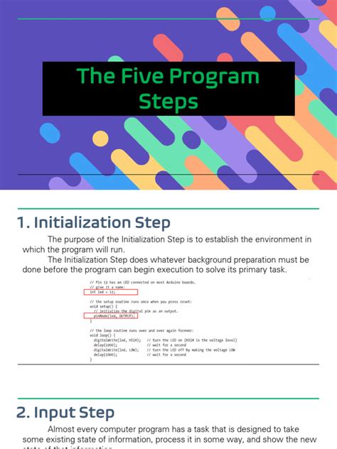 the five program steps pdf computer program programming