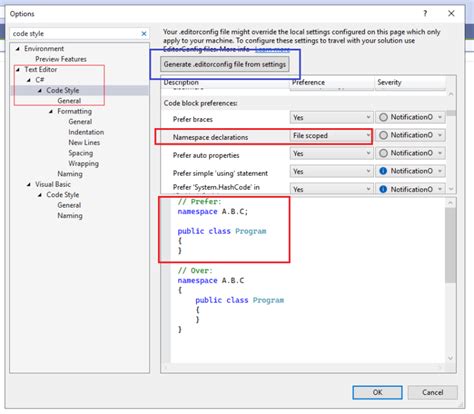 How To Set C 10 File Scoped Namespaces As Default In Visual Studio