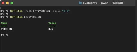 Set Environment Variable In PowerShell For Mac Code2care