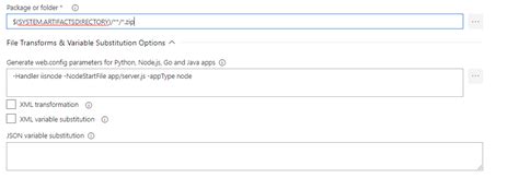 how to create a release pipeline for deploying node app to azure