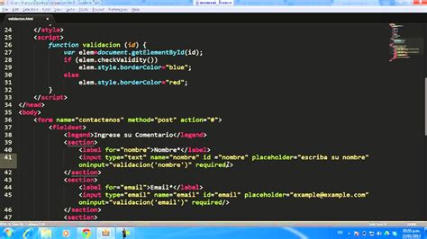 validación de formularios con html5 y checkvalidity youtube
