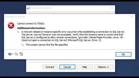cannot connect to sqlexpress 2014 [resolve 100 ] youtube