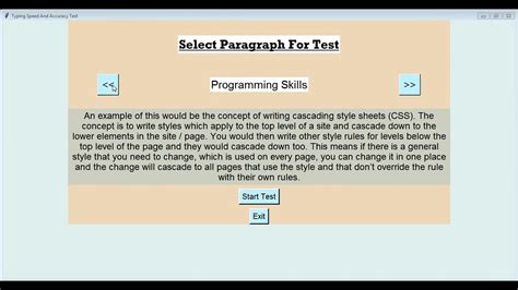 Typing Speed And Accuracy Test Python TKinter YouTube