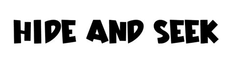 Hide And Seek Font