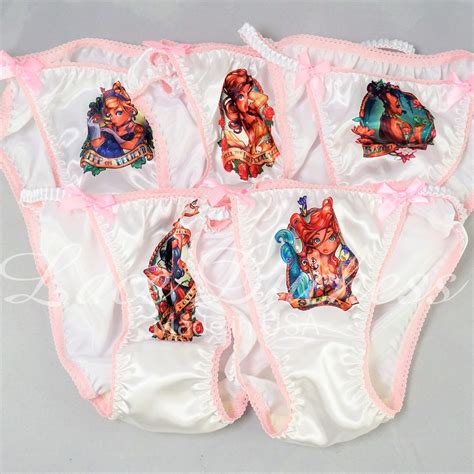 Lace Duchess Classic 80s Cut Alternative Princess Edgy Tattooed Character Movie Print Satin Wet