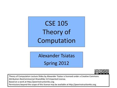 ppt cse 105 theory of computation powerpoint presentation free download id 2499375