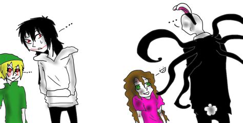 Requestslenderman Sally Jeff The Killer And Ben By Mikaelbratloni On Deviantart