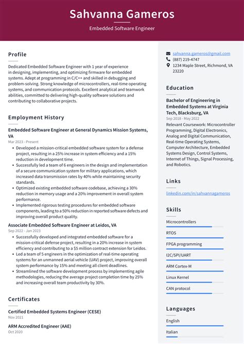 Top 12 Embedded Software Engineer Skills To Put On Your Resume