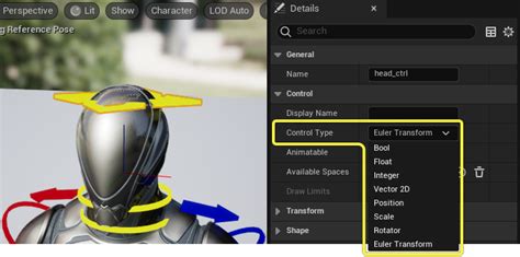 Controls Bones And Nulls In Control Rig In Unreal Engine Unreal
