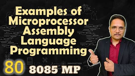 8085 microprocessor assembly language programming examples 5 youtube