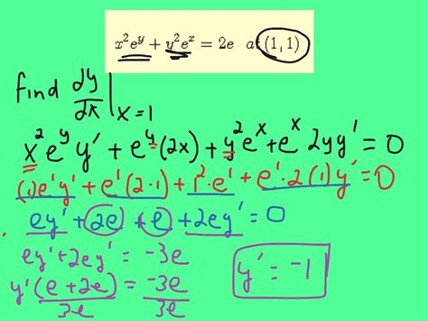implicit differentiation examples math showme