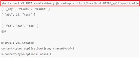 rest arangodb api bulk import testing stack overflow