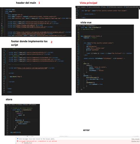 javascript como implementar vuex desde cdn en vuejs cdn uncaught referenceerror createstore